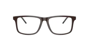 Emporio Armani Square Eyeglasses - Shiny Brown
