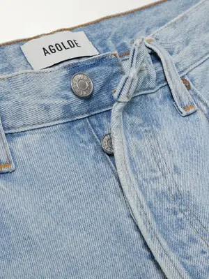 AGOLDE Kelly Distressed High-rise Straight-leg Jeans