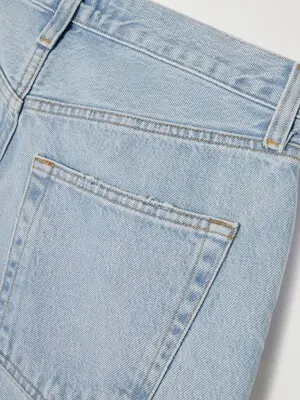 AGOLDE Kelly Distressed High-rise Straight-leg Jeans