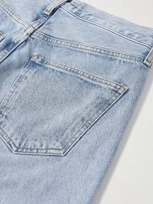 AGOLDE 90s Distressed Mid-rise Straight-leg Jeans - Blue