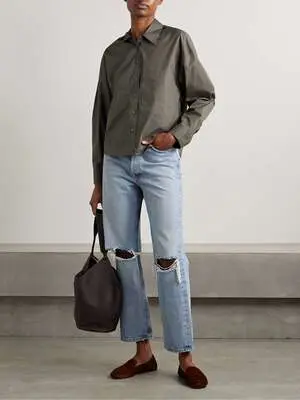 AGOLDE 90s Distressed Mid-rise Straight-leg Jeans