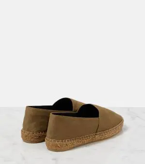 Saint Laurent Cassandre Cotton Gabardine Espadrilles - Brown