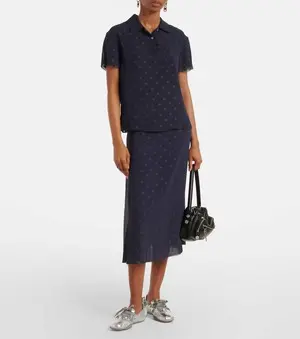 Acne Studios Metallic Leather Flats - Silver