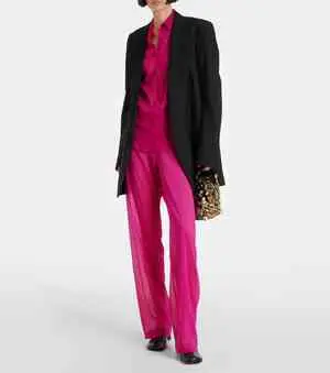 Dries Van Noten High-rise Wide-leg Pants