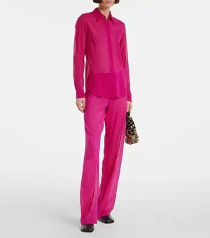 Dries Van Noten High-rise Wide-leg Pants