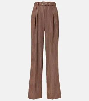 Dries Van Noten Linen-blend Wide-leg Pants