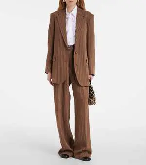 Dries Van Noten Linen-blend Wide-leg Pants