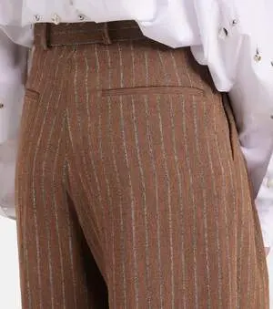 Dries Van Noten Linen-blend Wide-leg Pants