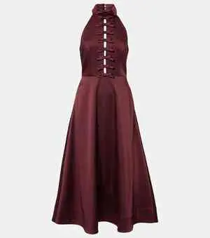Rebecca Vallance Merlot Cocktail Dress - Burgundy