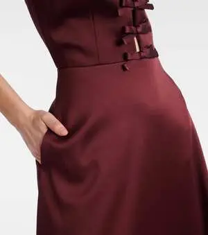 Rebecca Vallance Merlot Cocktail Dress - Burgundy