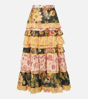 Valentino Garavani Patchwork Maxi Skirt