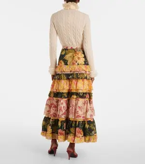 Valentino Garavani Patchwork Maxi Skirt