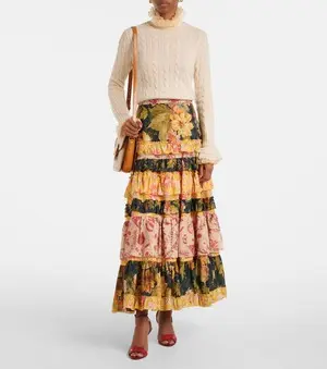 Valentino Garavani Patchwork Maxi Skirt