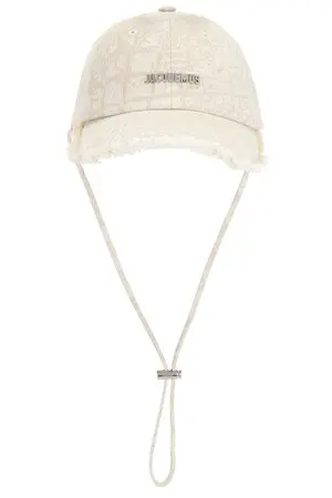 Jacquemus La Casquette Artichaut Cap - Croco Beige
