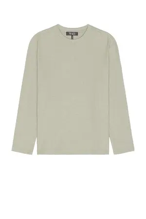 WAO The Textured Long Sleeve Tee In Grey