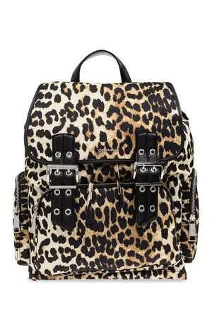 GANNI Ganni Buckle Backpack - Beige