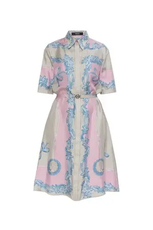 Versace Versace Cameo-Printed Shirt Dress - Multi