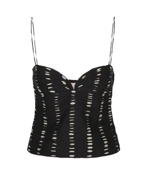Valentino Garavani Valentino Dot Printed Sleeveless Top - Black