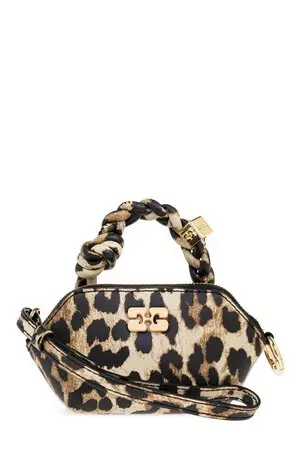 GANNI Ganni Leopard Nano Bou Bag - Multi