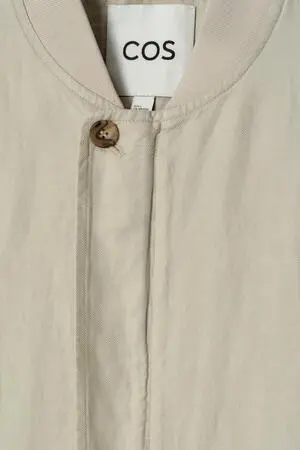 Cos Linen-blend Bomber Jacket