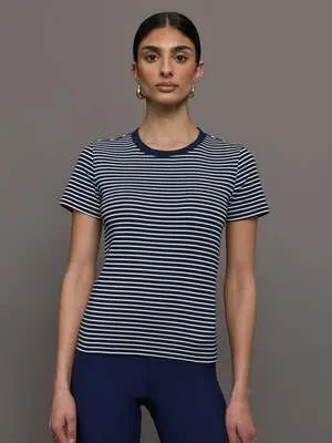 Carbon38 Stripe Ringer Tee