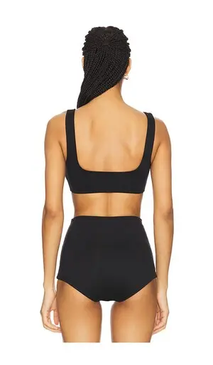 Good American Square Neck Compression Swim Top