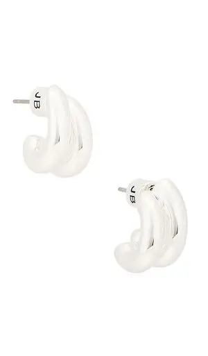 Jenny Bird Mini Florence Earrings - Metallic Silver