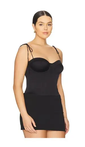 Good American Satin Bustier Top