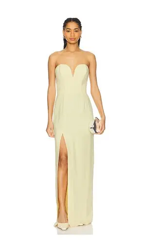 Amanda Uprichard X Revolve Cherri Gown - Lemon