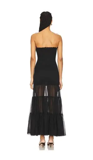 Bardot Azura Strapless Maxi Dress - Black