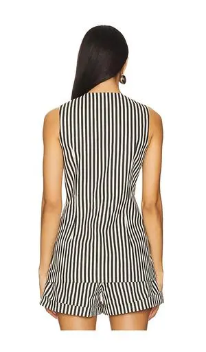 SIMONMILLER Del Mar Linen Vest - Black