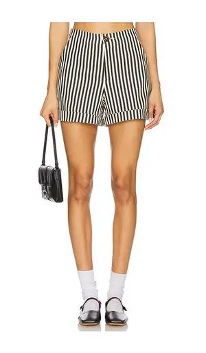 SIMONMILLER Como Linen Shorts - Black