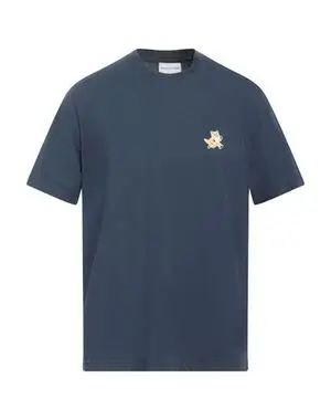 Maison Kitsuné Man T-shirt White Size M Cotton Navy