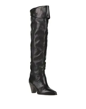 Isabel Marant Étoile Calfskin Cowboy Boots - Black