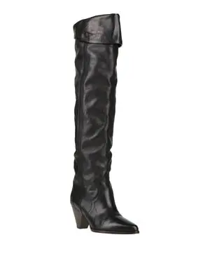 Isabel Marant Étoile Calfskin Cowboy Boots - Black
