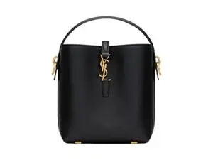Saint Laurent The 37 Mini Shiny Leather Bag - Black