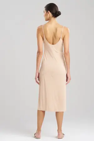 Natori Body Doubles Low Back Slip Dress - Natural