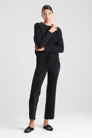 Natori Aura Solid Chenille Straight Leg Pants