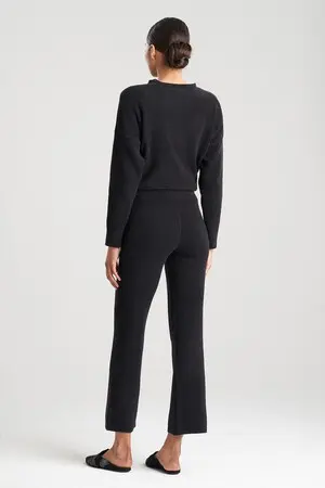 Natori Aura Solid Chenille Straight Leg Pants