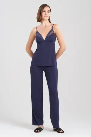 Natori Feathers Essentials Lenzing Ecovero Viscose Cami Pj - Blue