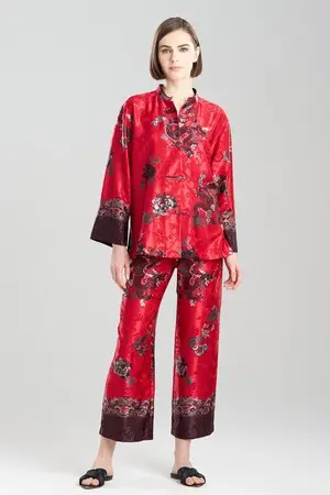 Natori Imperial Dragon Jacquard Mandarin Pj
