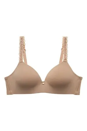 Natori Pure Luxe Wireless Contour Bra - Gold