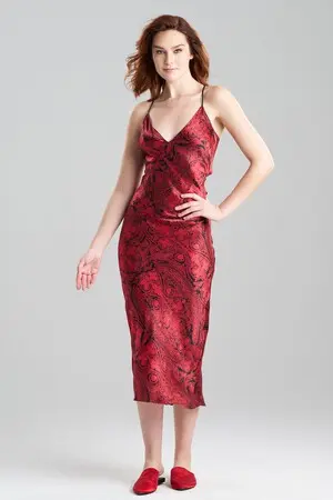 Natori Ottoman Open Back Silk Slip