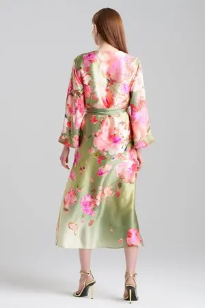 Natori Sakura Matsuri Silk Caftan