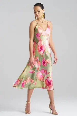 Natori Sakura Matsuri Silk Slip Dress