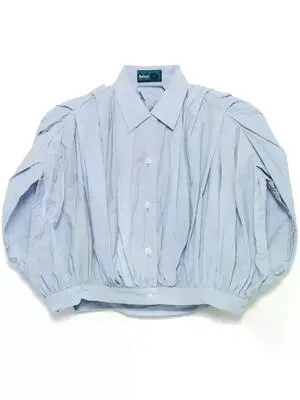 Kolor Draped Button-up Top - Blue