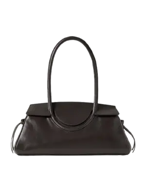 Staud STAUD Maude Leather Shoulder Bag Brown