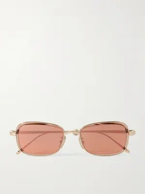 Loewe Square-frame Sunglasses - Rose Gold