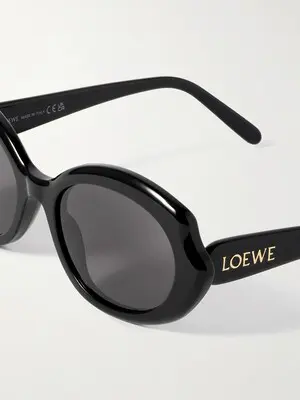 Loewe Oval-frame Sunglasses - Black