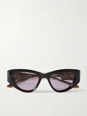 JACQUES MARIE MAGE Seymour D-frame Sunglasses - Tortoiseshell